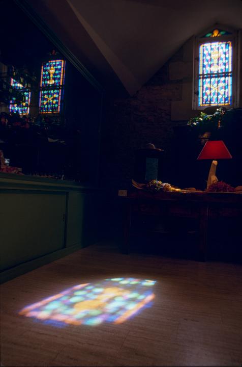 Stained Glass Window And Reflection Shutterbug